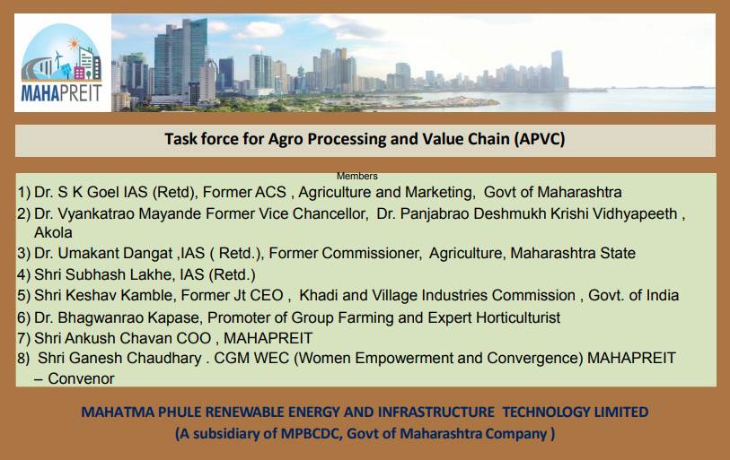 Agro Processing Value chain and Biofuels